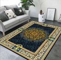 China European Style 3D Printed Flower Pattern Crystal Velvet Carpet 40x60cm for Living Room Sofa Bedroom for sale