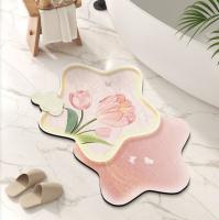 China Bathroom Waterproof Carpet Creative Tulip Series Pattern Carpets for sale