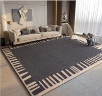 China Light Luxury High Density Ring Velvet Pattern Carpet 40x60cm Polyester Fiber Living Room Floor Mat for sale