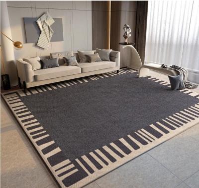 China Light Luxury High Density Ring Velvet Pattern Carpet 40x60cm Polyester Fiber Living Room Floor Mat for sale