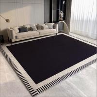 China Light Luxury High Density Ring Velvet Pattern Carpet 40x60cm Polyester Fiber Living Room Floor Mat for sale