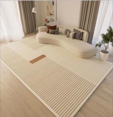 China Japanese Wabi-Sabi Stripes Crystal Velvet Living Room Floor Carpet 40x60cm Custom Size for sale