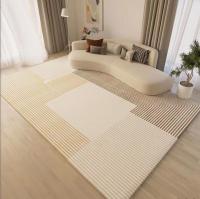 China Japanese Wabi-Sabi Stripes Crystal Velvet Carpet 40x60cm Living Room Floor Mat Machine Washable for sale