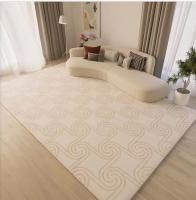 China Japanese Wabi-Sabi Stripes Crystal Velvet Carpet 40x60cm Living Room Floor Mat Machine Washable for sale