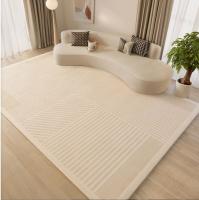 China Japanese Wabi-Sabi Stripes Crystal Velvet Carpet 40x60cm Living Room Floor Mat Machine Washable for sale