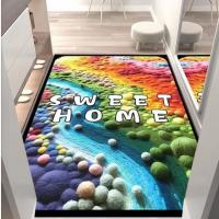 China Custom Imitation Cashmere 3D Cat Pattern Carpet 40x60cm for Living Room Bedroom Entrance for sale