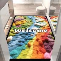China Custom Imitation Cashmere 3D Cat Pattern Carpet 40x60cm for Living Room Bedroom Entrance for sale