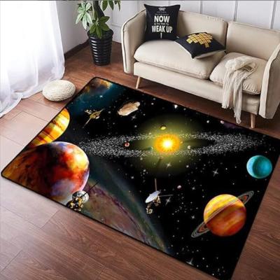 China 3D Stereo Vision Planet Universe Polypropylene Living Room Carpet 40x60cm Custom Size for sale
