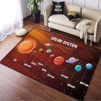 China 3D Stereo Vision Planet Universe Polypropylene Living Room Carpet 40x60cm Custom Size for sale