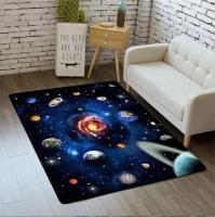 China 3D Stereo Vision Planet Universe Polypropylene Living Room Carpet 40x60cm Custom Size for sale
