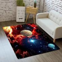China 3D Stereo Vision Planet Universe Polypropylene Living Room Carpet 40x60cm Custom Size for sale