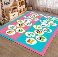 China Polyester Fiber Cartoon Number Traffic Carpet 60x80cm for Kids Playroom Rug for sale