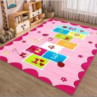 China Polyester Fiber Cartoon Number Traffic Carpet 60x80cm for Kids Playroom Rug for sale