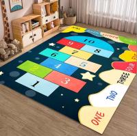 China Polyester Fiber Cartoon Number Traffic Carpet 60x80cm for Kids Playroom Rug for sale