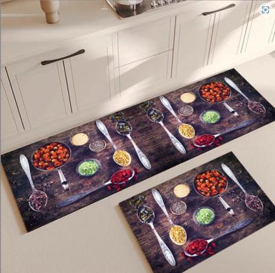 China Polyester Fiber Kitchen Oil Absorbent Floor Mat 40x160cm Customizable for sale