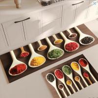 China Polyester Fiber Kitchen Oil Absorbent Floor Mat 40x160cm Customizable for sale