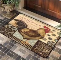 China American Style Cock Door Mat Entrance Floor Carpet Rug 40x60cm Polyester for sale