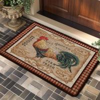 China American Style Cock Door Mat Entrance Floor Carpet Rug 40x60cm Polyester for sale