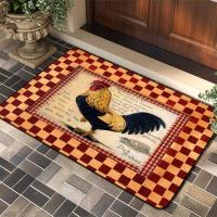 China American Style Cock Door Mat Entrance Floor Carpet Rug 40x60cm Polyester for sale