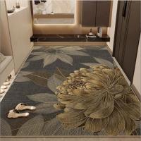 China Polyester Fiber Entry Door Floor Mat 80x120cm Custom Size Luxury Carpet Rug for sale