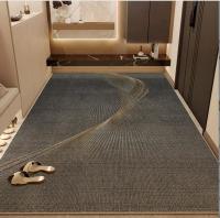 China Polyester Fiber Entry Door Floor Mat 80x120cm Custom Size Luxury Carpet Rug for sale