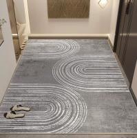 China Polyester Fiber Door Mat Rug 80x120 cm Custom Size Machine Washable Floor Carpet for sale