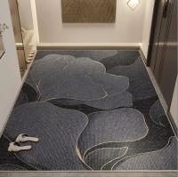China Polyester Fiber Door Mat Rug 80x120 cm Custom Size Machine Washable Floor Carpet for sale