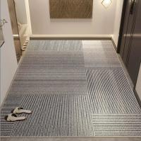 China Polyester Fiber Entry Door Mat Floor Carpet Rug 80x120 cm Custom Size for sale