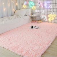 China Polyester Fiber Plush Blanket Bedroom Floor Carpet 60x160cm Machine Washable for sale