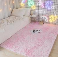 China Customizable 80x160cm Machine Washable Polyester Plush Blanket Carpet for Living Room Bedroom Floor for sale
