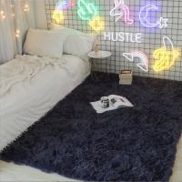 China Customizable 80x160cm Machine Washable Polyester Plush Blanket Carpet for Living Room Bedroom Floor for sale