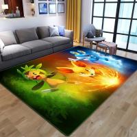 China Customizable Polyester Fiber Pikachu Cartoon Floor Carpet 100x150cm Machine Washable for sale