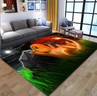 China Customizable Polyester Fiber Pikachu Cartoon Floor Carpet 100x150cm Machine Washable for sale