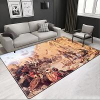 China Polyester Fiber National Style Floor Carpet 100x150cm Living Room Bedroom Rug for sale