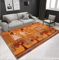 China Polyester Fiber National Style Living Room Floor Carpet 100x150cm Custom Size for sale