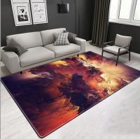 China Polyester Fiber National Style Living Room Floor Carpet 100x150cm Custom Size for sale