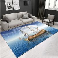 China Modern Nordic National Style Living Room Bedroom Floor Carpet Polyester Fiber 100x150cm for sale