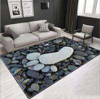 China Polyester Fiber Woven Living Room Carpet 100x150cm Custom Size Machine Washable for sale
