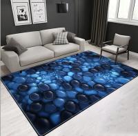 China Polyester Fiber Woven Living Room Carpet 100x150cm Custom Size Machine Washable for sale