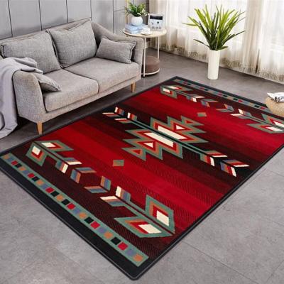China Polyester Fiber Living Room Floor Carpet 100x150cm Machine Washable Custom Size for sale