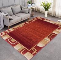China Polyester Fiber Living Room Floor Carpet 100x150cm Custom Size Machine Washable for sale
