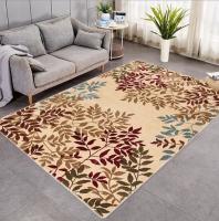 China Polyester Fiber Living Room Floor Carpet 100x150cm Custom Size Machine Washable for sale