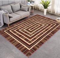 China Polyester Fiber Living Room Floor Carpet 100x150cm Custom Size Machine Washable for sale
