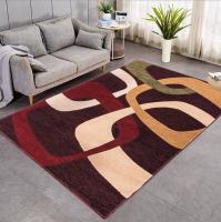 China Polyester Fiber Irregular Geometric Pattern Living Room Bedroom Floor Carpet 100x150cm for sale