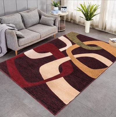 China Polyester Fiber Irregular Geometric Pattern Living Room Bedroom Floor Carpet 100x150cm for sale
