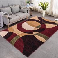 China Polyester Fiber Irregular Geometric Pattern Living Room Bedroom Floor Carpet 100x150cm for sale