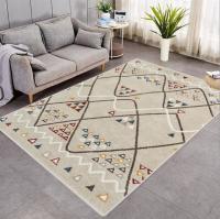 China Polyester Fiber Irregular Geometric Pattern Living Room Bedroom Floor Carpet 100x150cm for sale