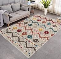 China Polyester Fiber Irregular Geometric Pattern Living Room Bedroom Floor Carpet 100x150cm for sale