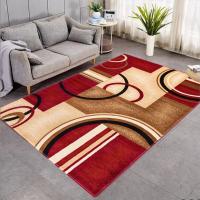China Polyester Fiber Irregular Geometric Pattern Living Room Carpet 100x150cm Custom Size for sale