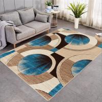 China Polyester Fiber Irregular Geometric Pattern Living Room Carpet 100x150cm Custom Size for sale